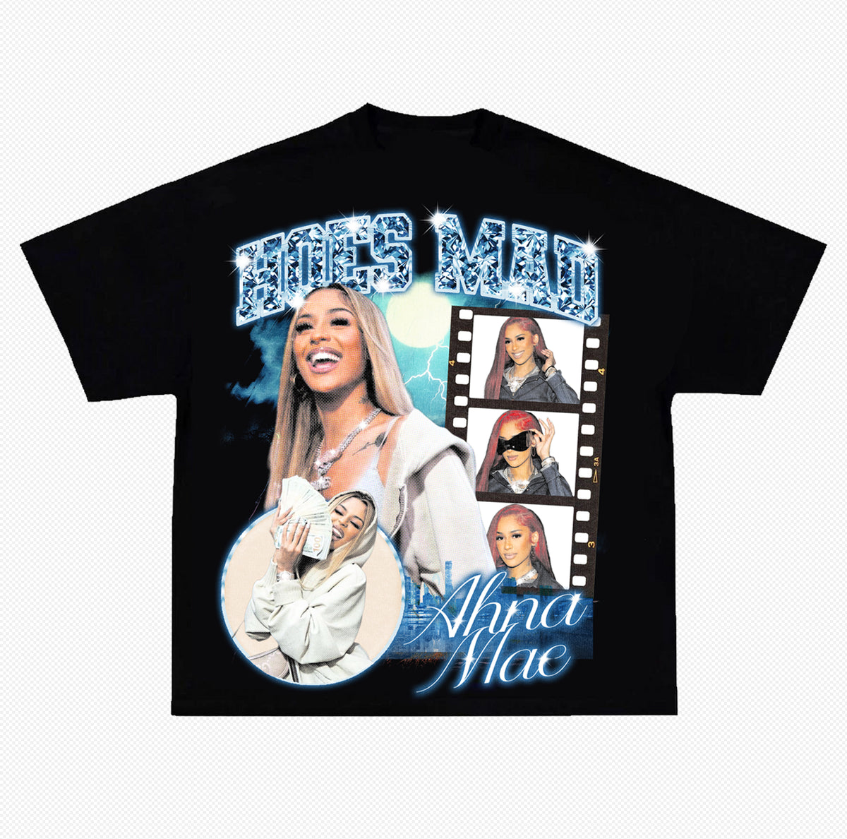Hoes Mad x Ahnamac Collab Collage Tee (Black) – hoesmad.la