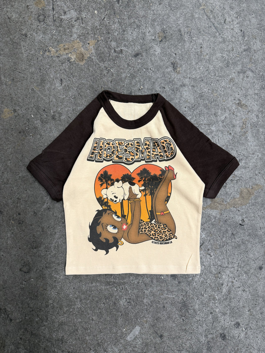 Hoesmad Leopard Betty Boop Babytee – hoesmad.la