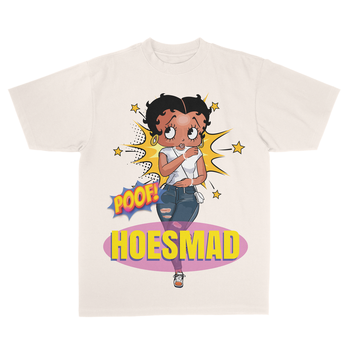 POOF BETTY BOOP Tee - WHITE – hoesmad.la