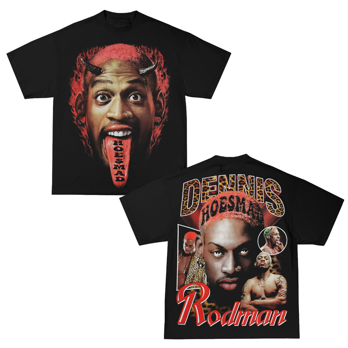 Hoes Mad Dennis Devil Tee (Red Cheetah) – hoesmad.la
